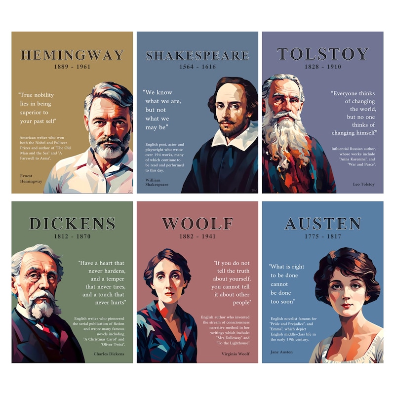 Famous Author Quotes - Etsy