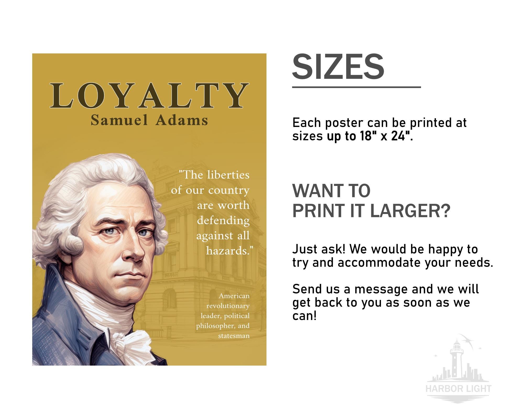 Samuel Adams Poster: American Revolution Classroom Decor (digital Print ...