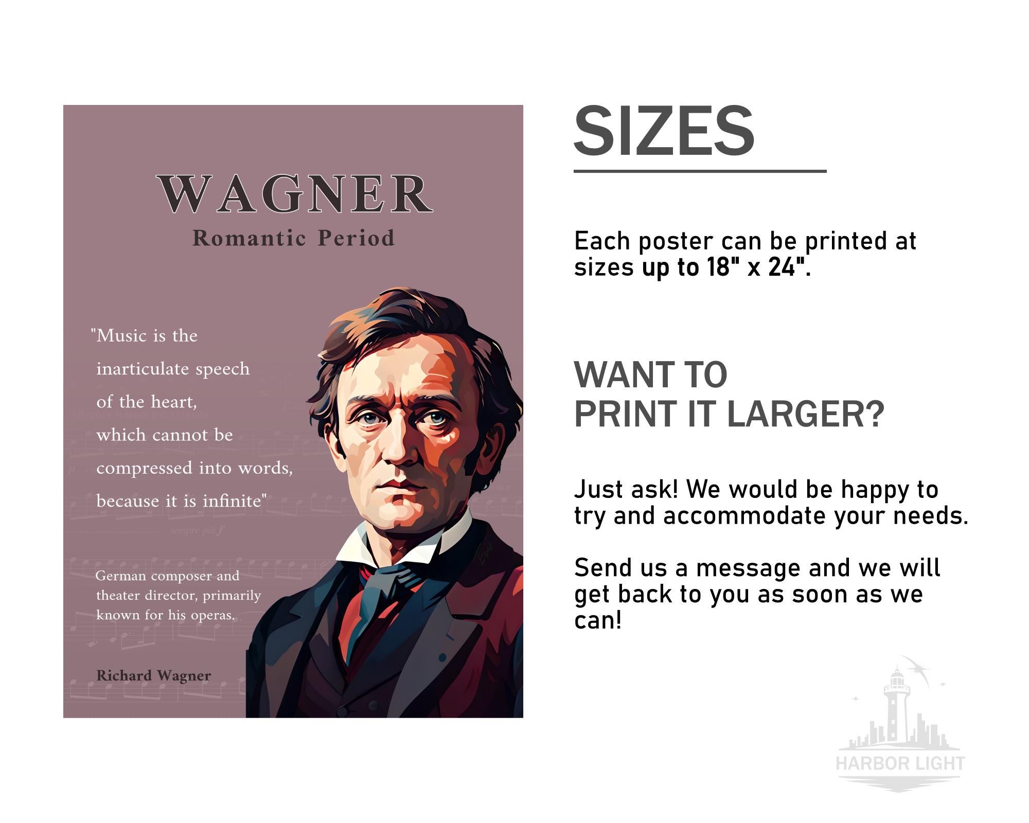 Richard Wagner Poster: Music Classroom Decor (digital Download) - Etsy