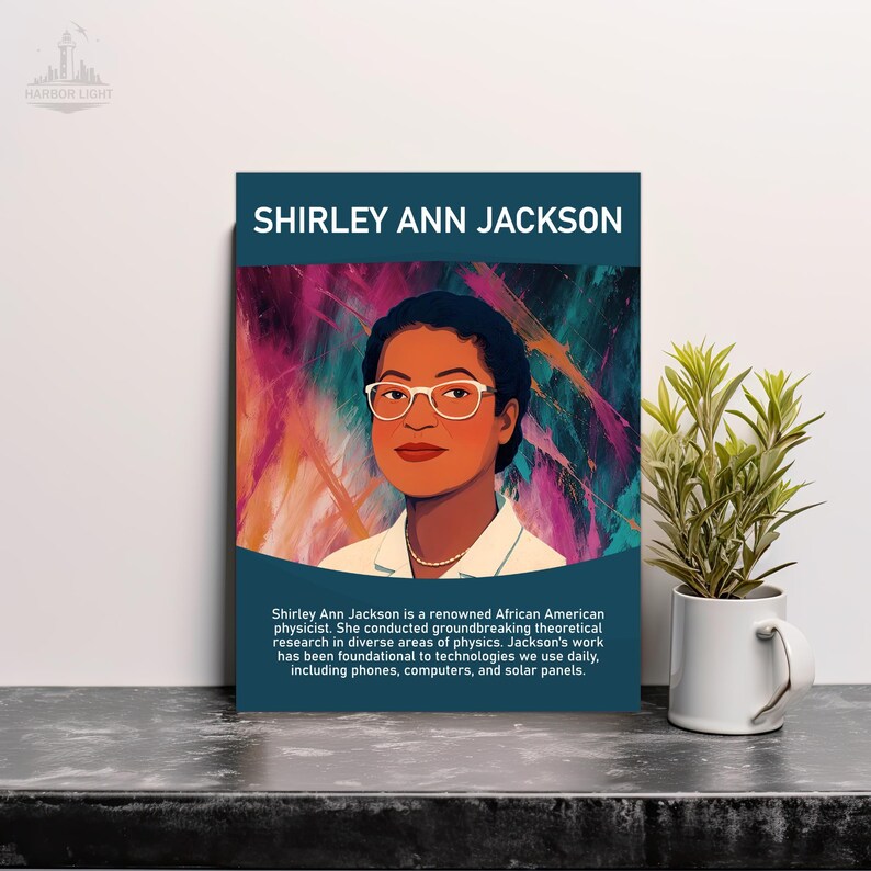 Shirley Jackson Printable Poster | Famous African American Woman ...