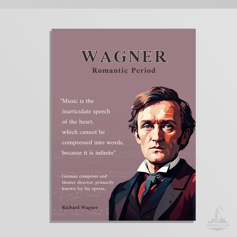 Richard Wagner Poster: Music Classroom Decor (digital Download) - Etsy