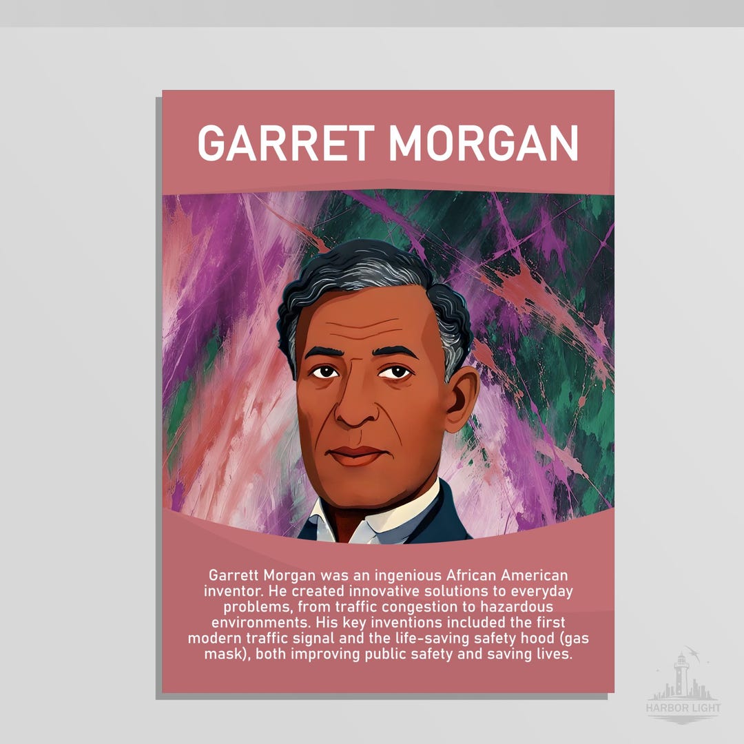 Garret Morgan Printable Poster | Famous African American Inventor ...