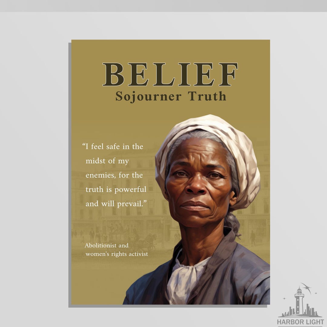 Sojourner Truth Poster: Black History Month Classroom Decor (printable ...