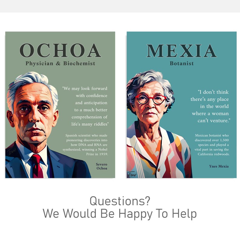 Famous Hispanic Scientists Printable Poster Pack (6x) | Classroom Decor ...