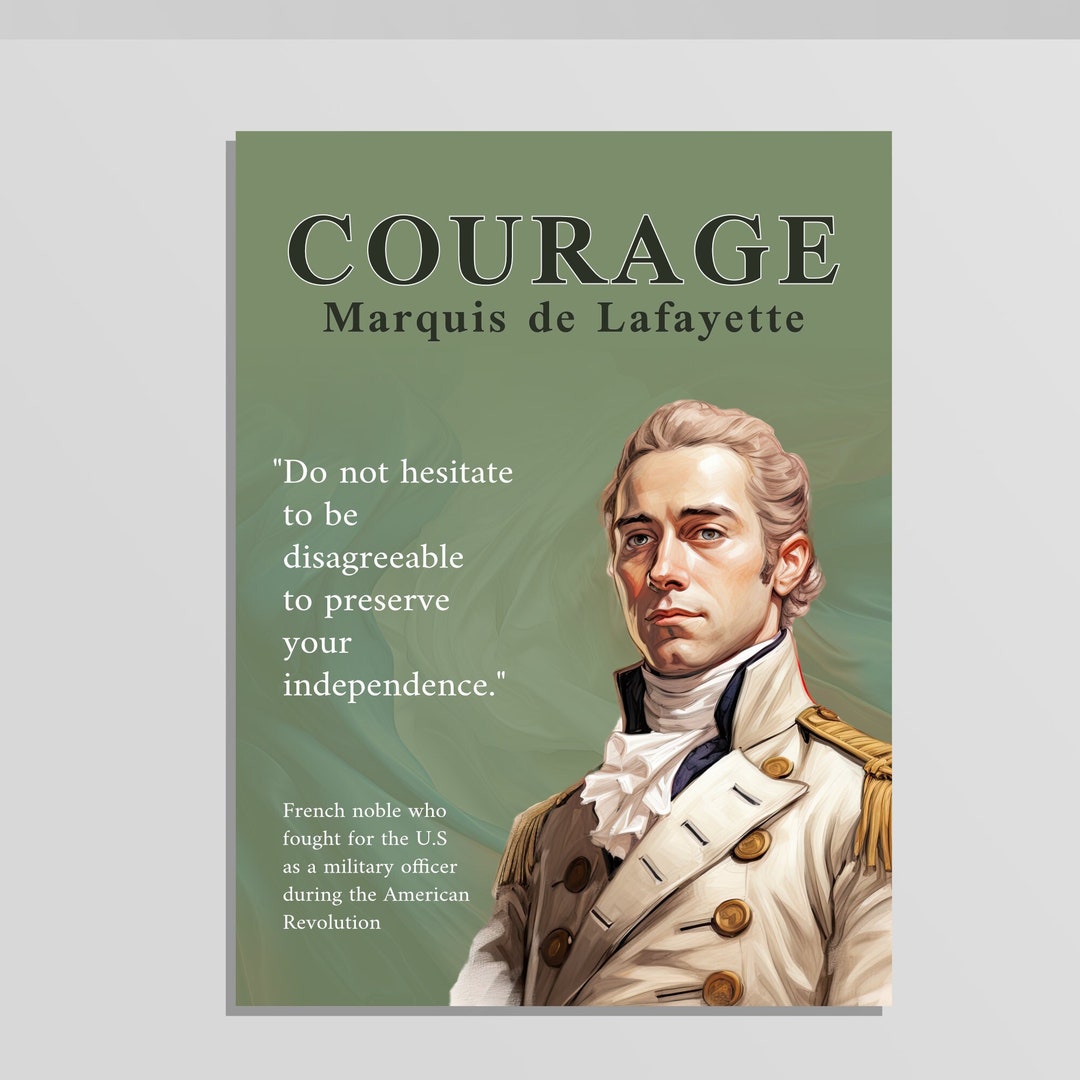 Lafayette Educational Printable Poster | Inspirational History Quote ...