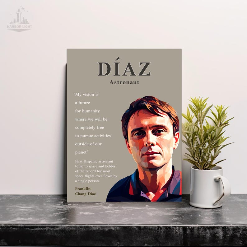 Franklin Chang-díaz Poster: Hispanic Astronaut, STEM Classroom Decor ...