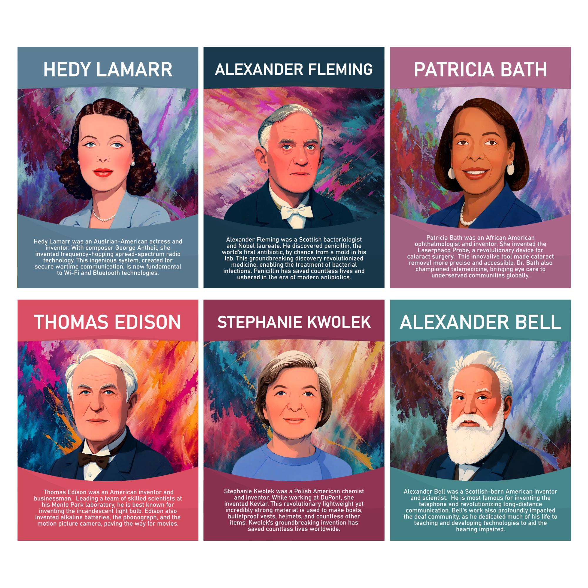 Famous Inventors Poster Set: 20th Century STEM Classroom Decor (digital ...