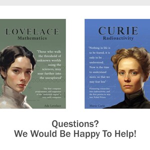 Famous Scientists Printable Poster Pack 6x Teacher Science Classroom ...