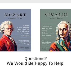 Famous Composers Printable Poster Pack (6x) | Teacher - Music Classroom ...