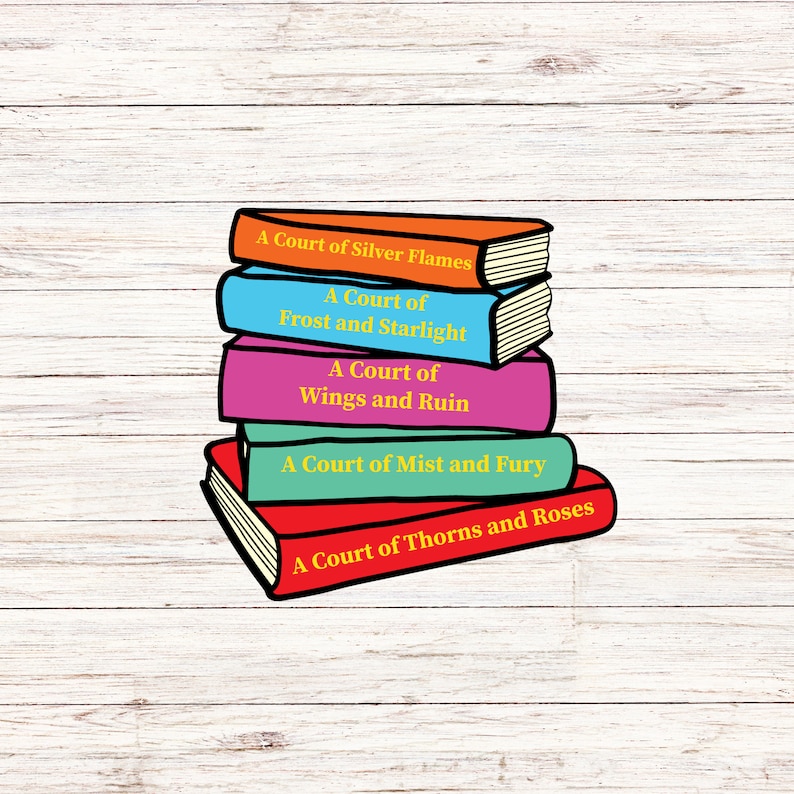 ACOTAR Book Stack Svg - Etsy