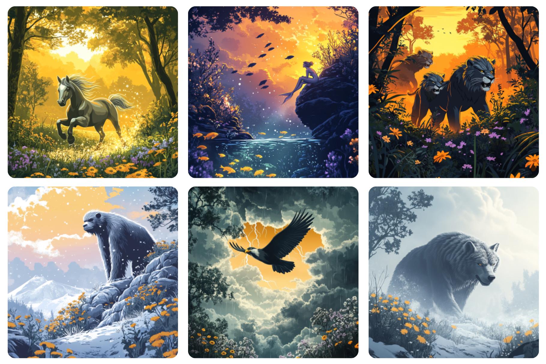 50+ Mythical Creatures Prompts | Midjourney AI Art | Digital Fantasy ...