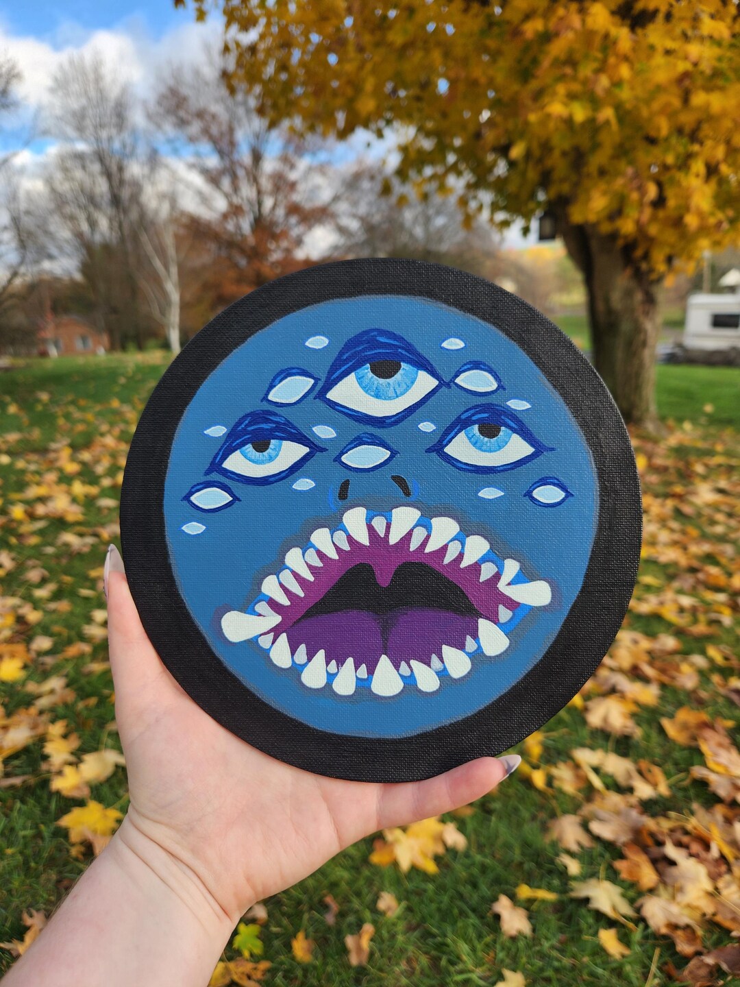 Circle Monster - Etsy