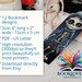 Halloween Skeletons Printable Bookmark Instant PDF Digital Download Set ...