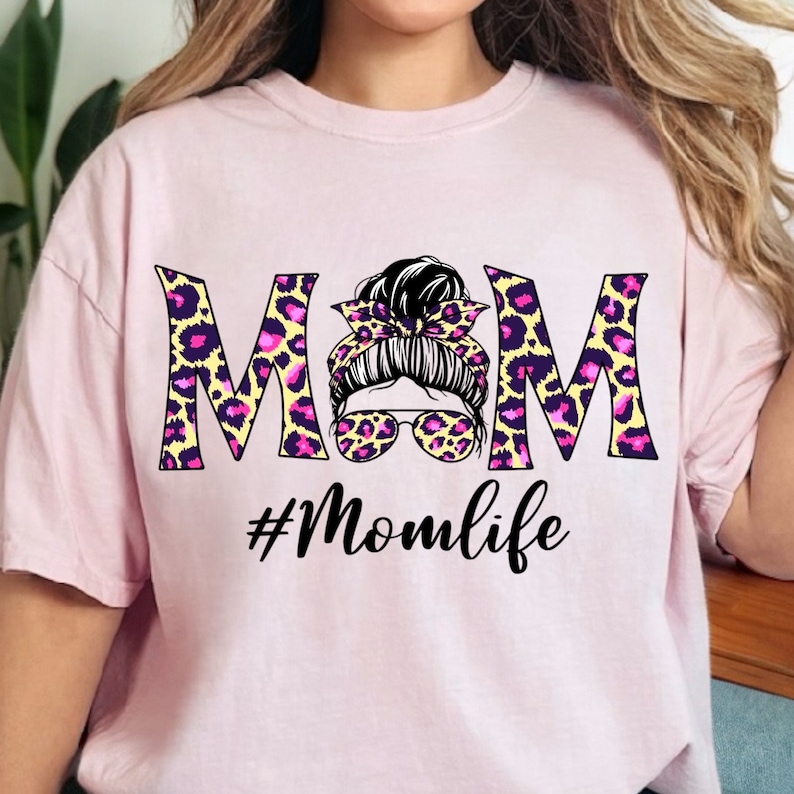 Leopard Print Mom Life Shirt | Flowers | Gift for Her | Gift for Mom ...