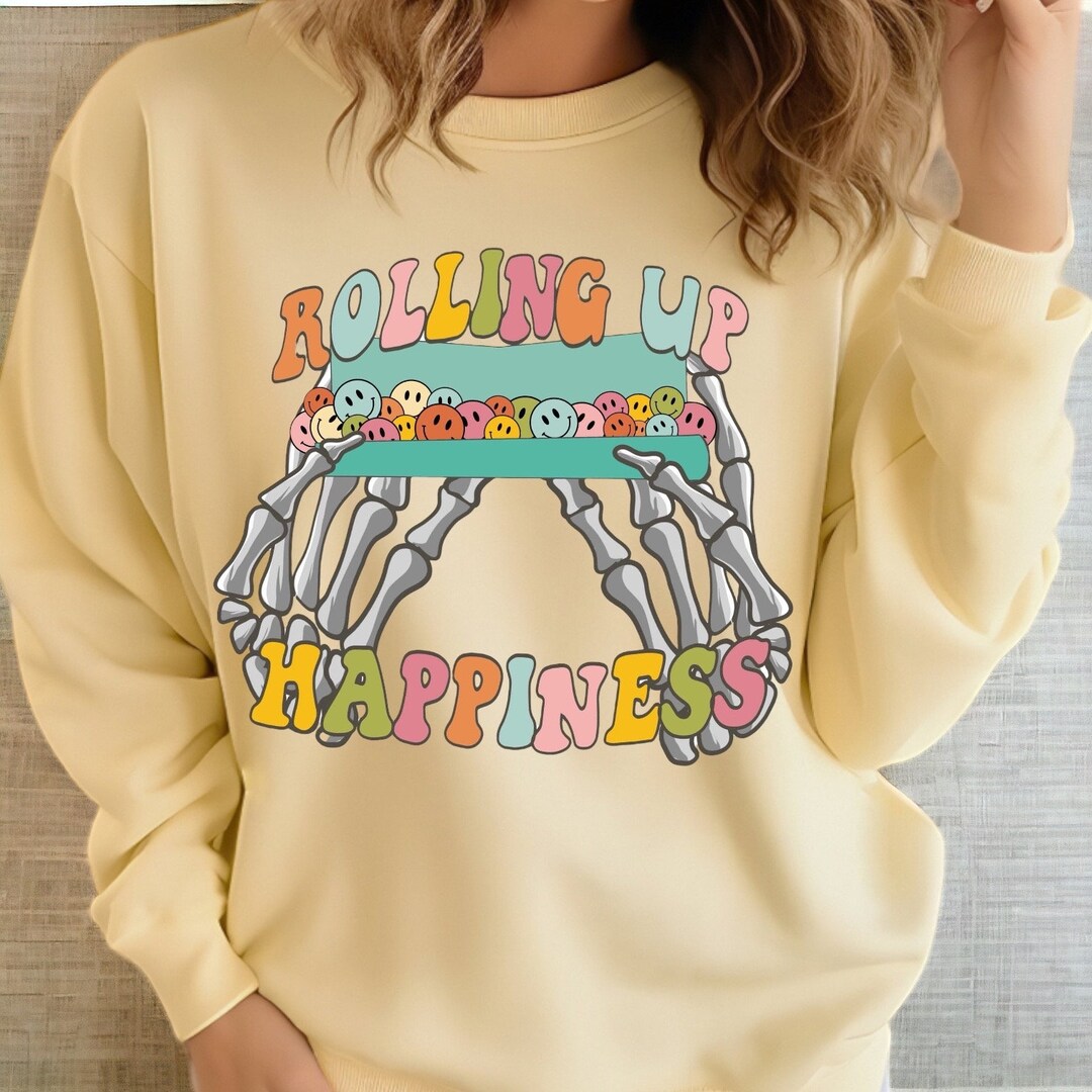 Rolling up Happiness 420 Celebration Tshirt | Gift for Smoker | Weed ...