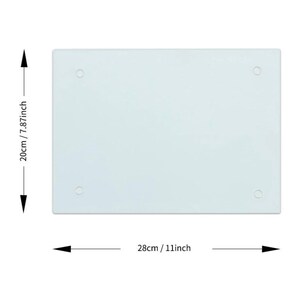 Kitchen Measurement Conversion Theme Sublimated Tempered Glass Cutting ...