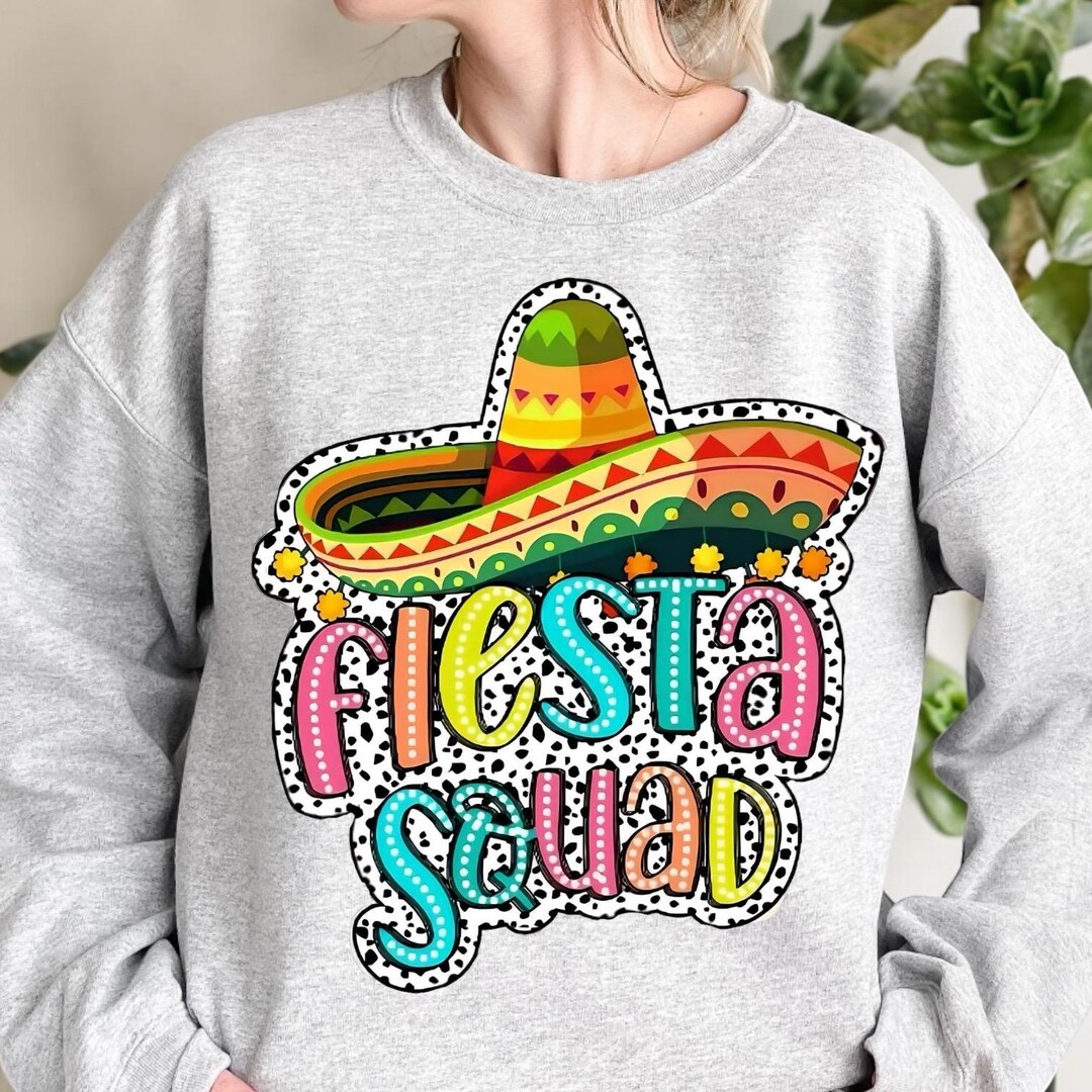 Fiesta Squad | Cinco De Mayo | Sombrero | Gift for Him Her | Funny ...