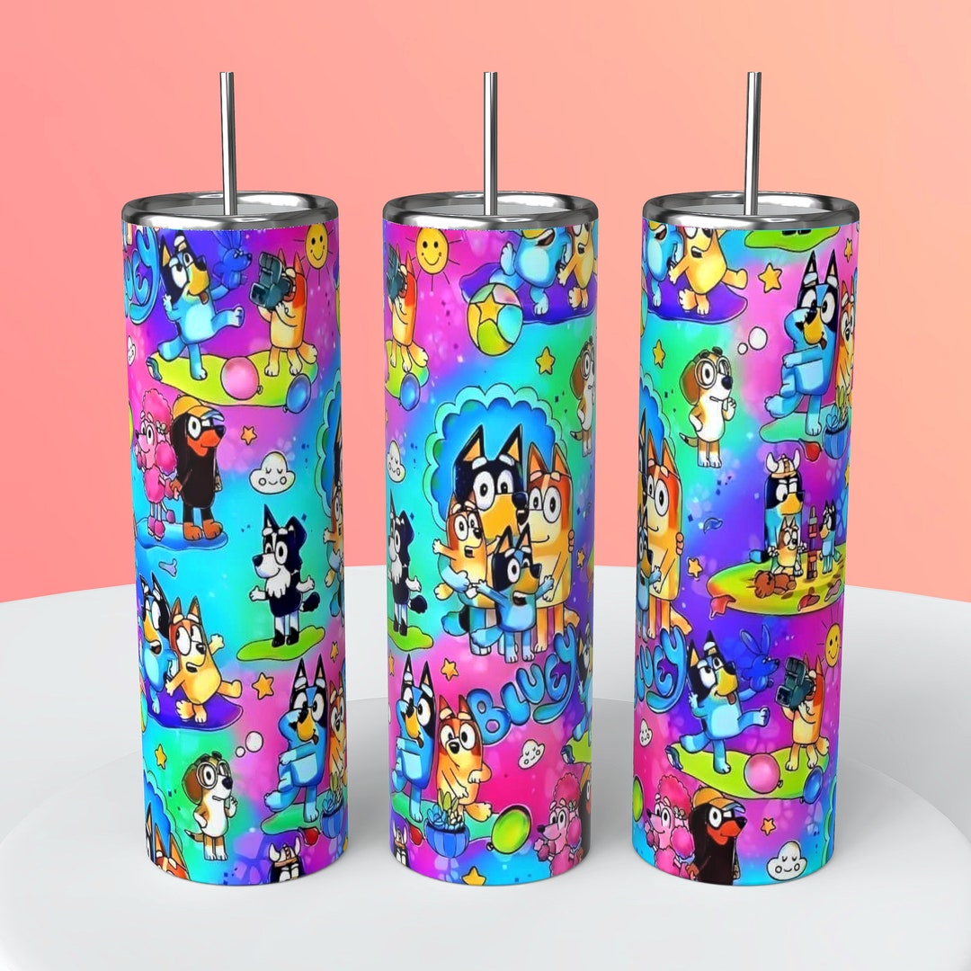 Rainbow Bluey Family and Friends Sublimated 20oz Stainless - Etsy