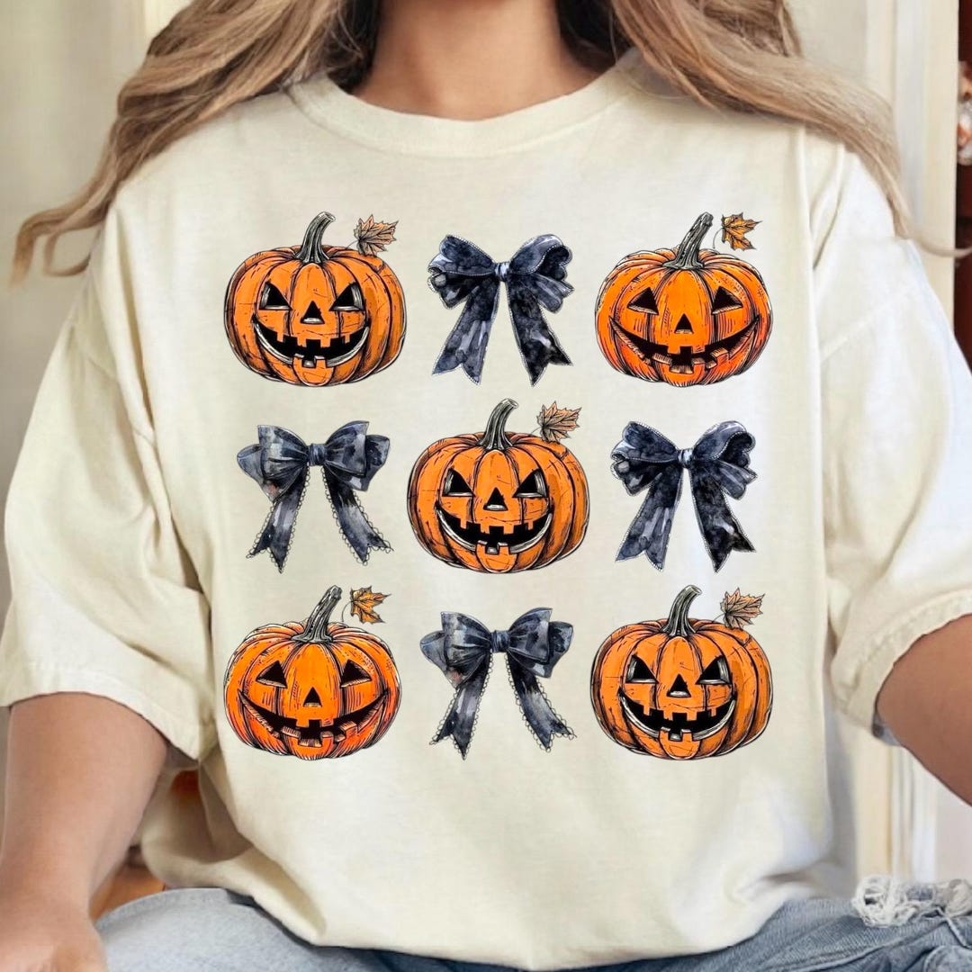 Coquette Style Pumpkins and Black Bows | Jack-o-lantern | Halloween ...