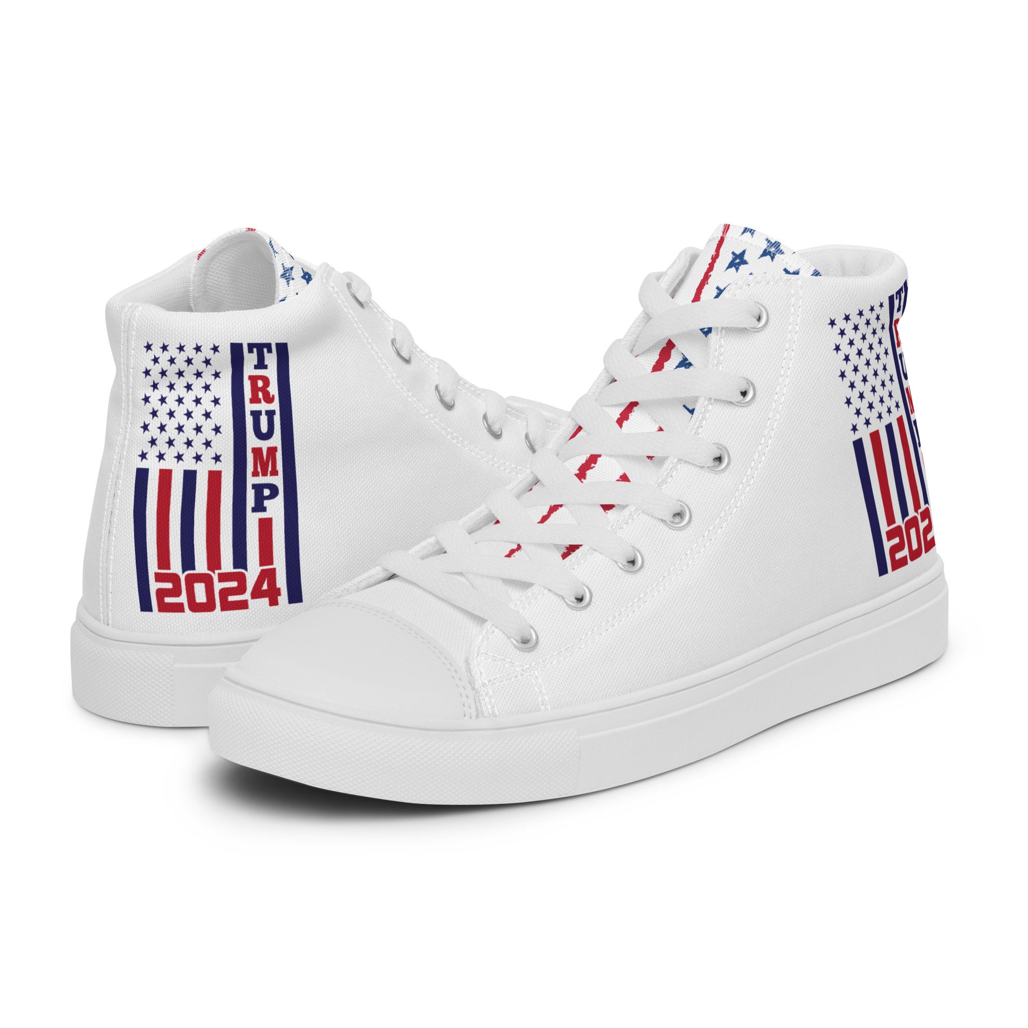 Trump 2024 MAGA Men’s High Top Canvas Shoes - Etsy