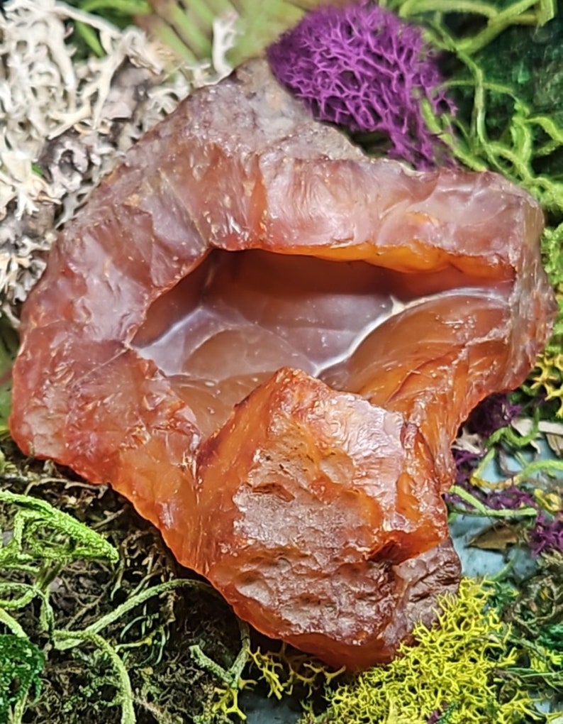 Red Carnelian Botryoidal Agate Nodule Raw Uncut Unpolished Stone Nature ...