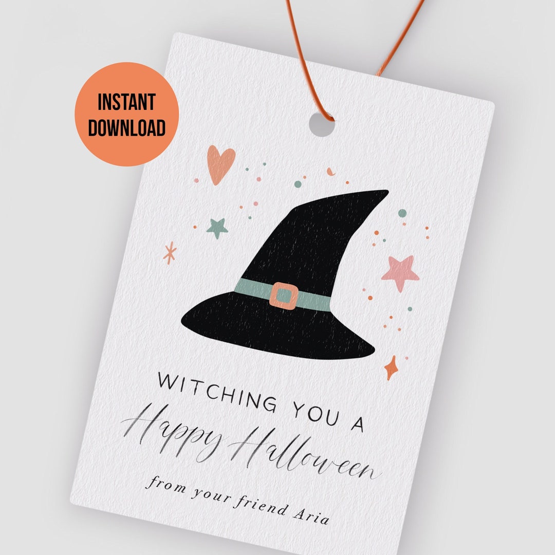Printable Halloween Favor Tags Fun, Tag for Favor Bag Printable ...