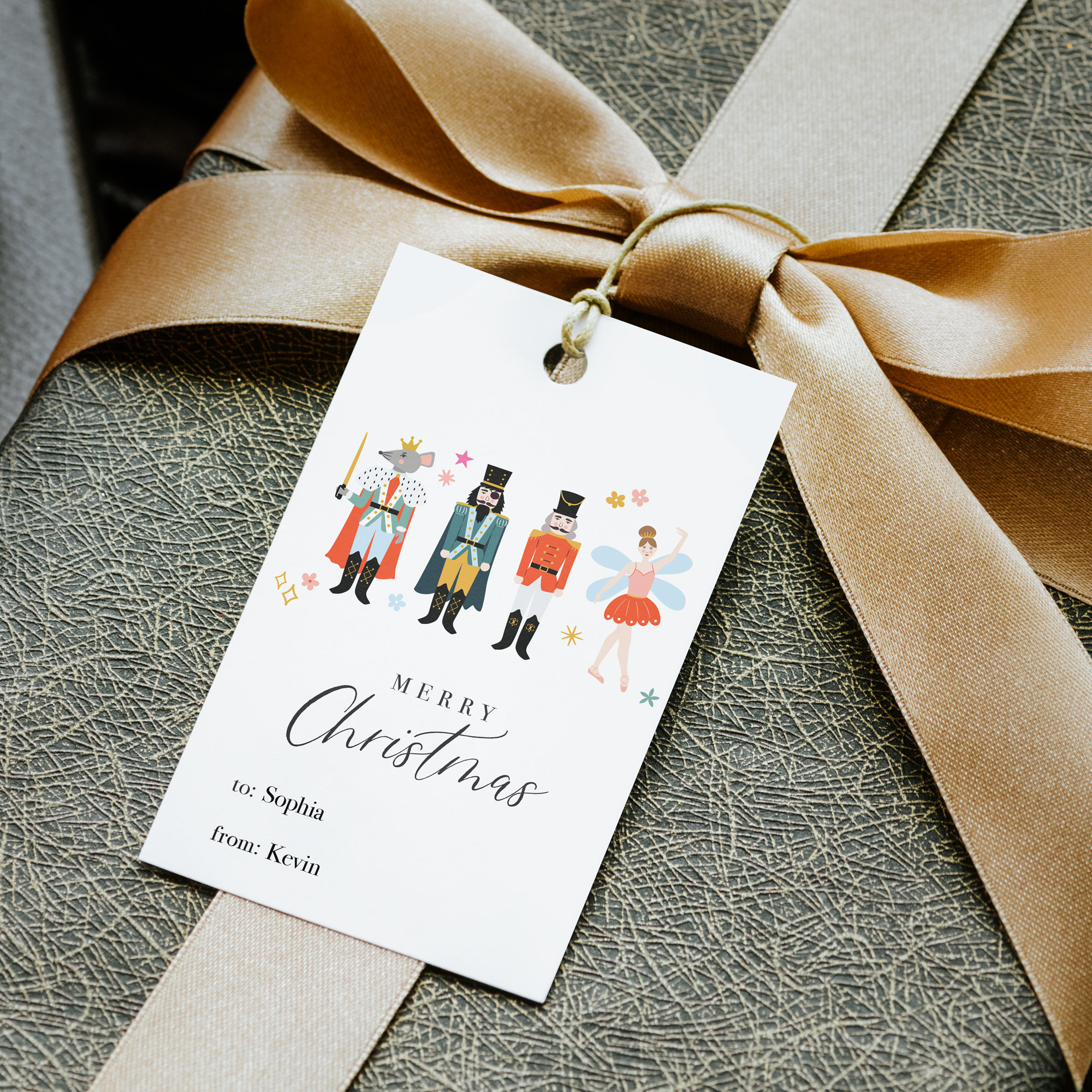 Printable Christmas Gift Tag Nutcracker Gift Tag Printable - Etsy