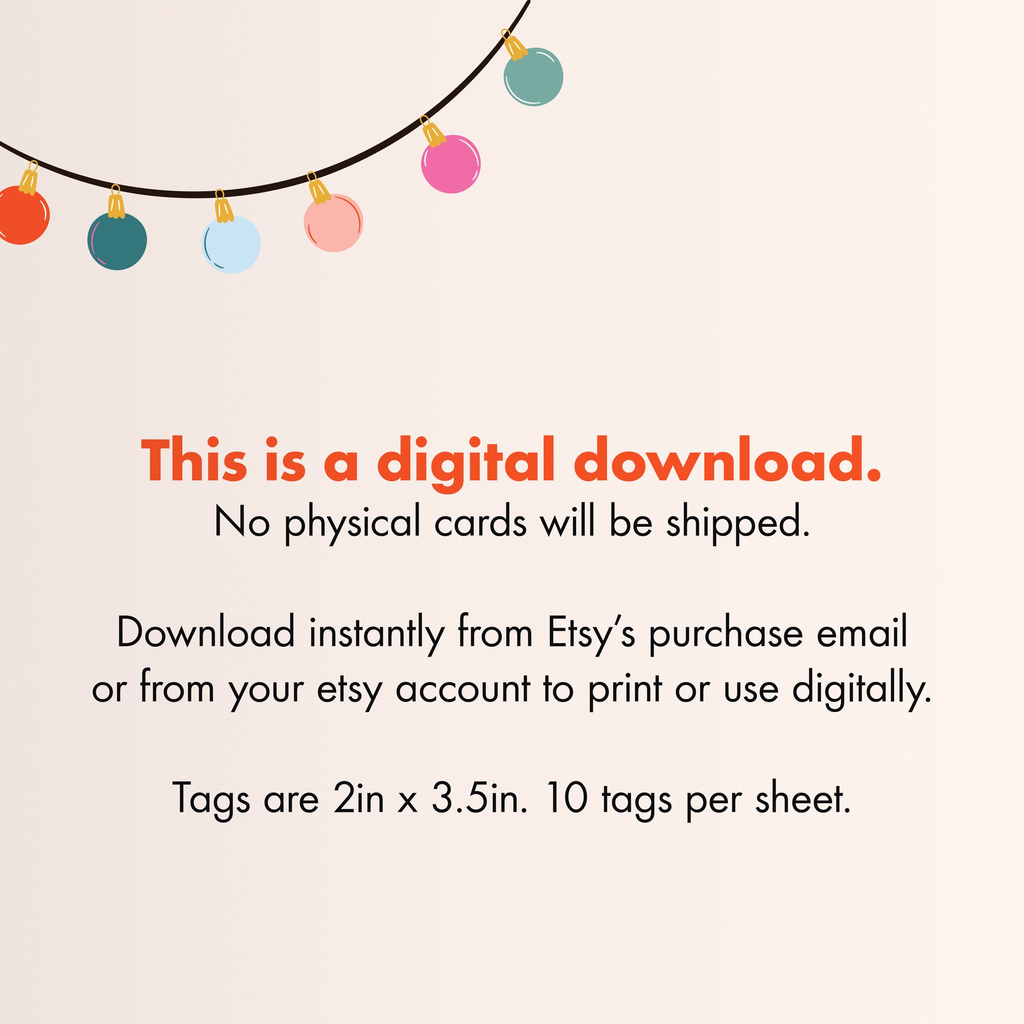 Printable Christmas Gift Tag, Ski Gift Tag Printable, Holiday Gift Tags ...