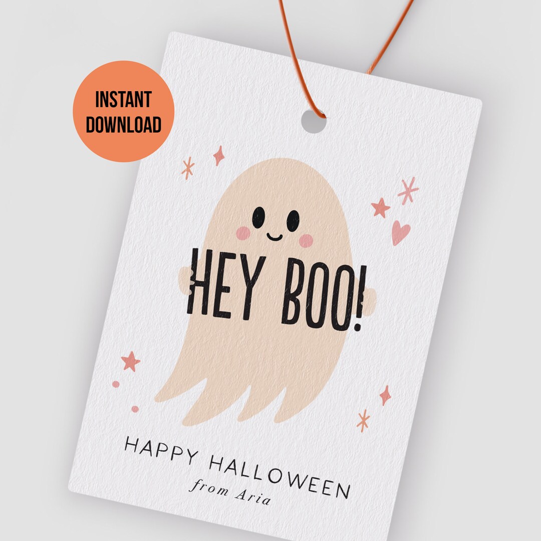 Halloween Favor Tags Printable Trick or Treat Favor Bag Tag - Etsy