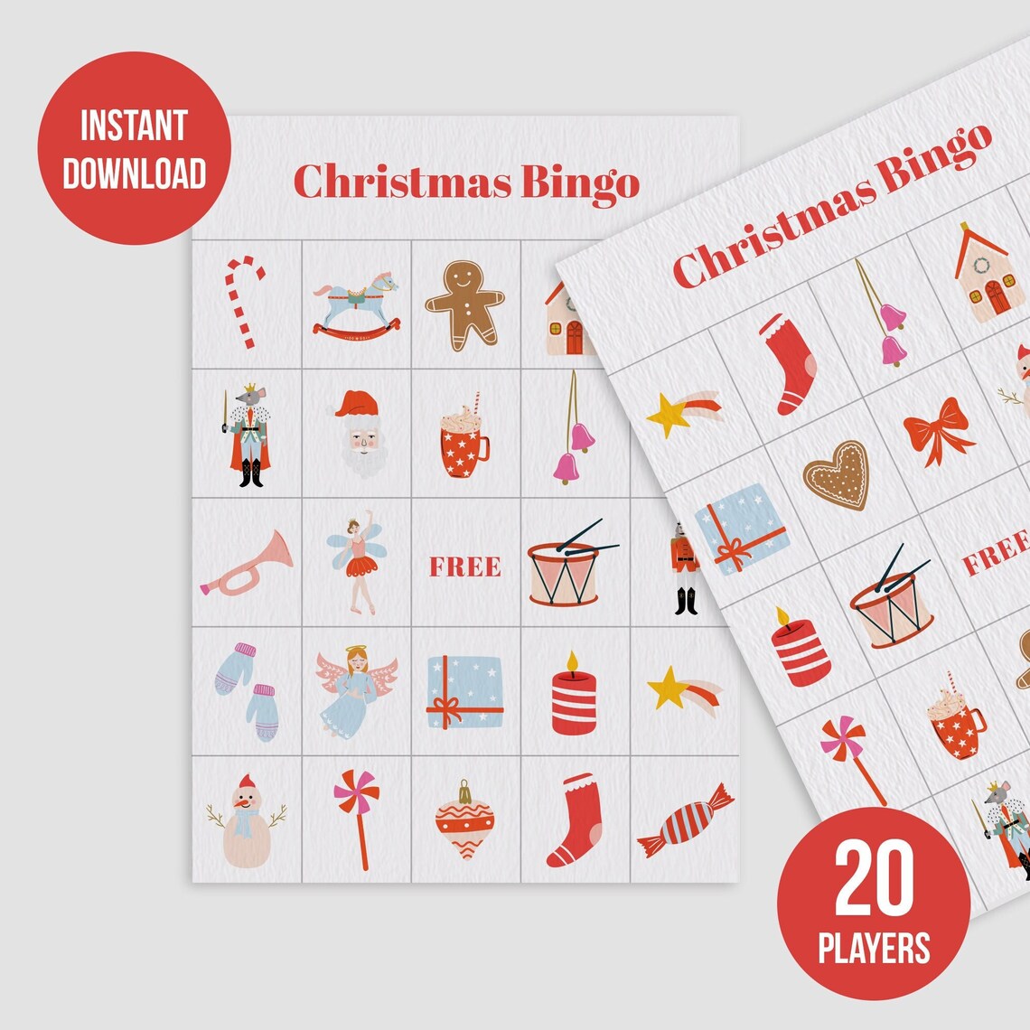 Christmas Bingo Printable, Party Game, Christmas Activity for Classroom ...