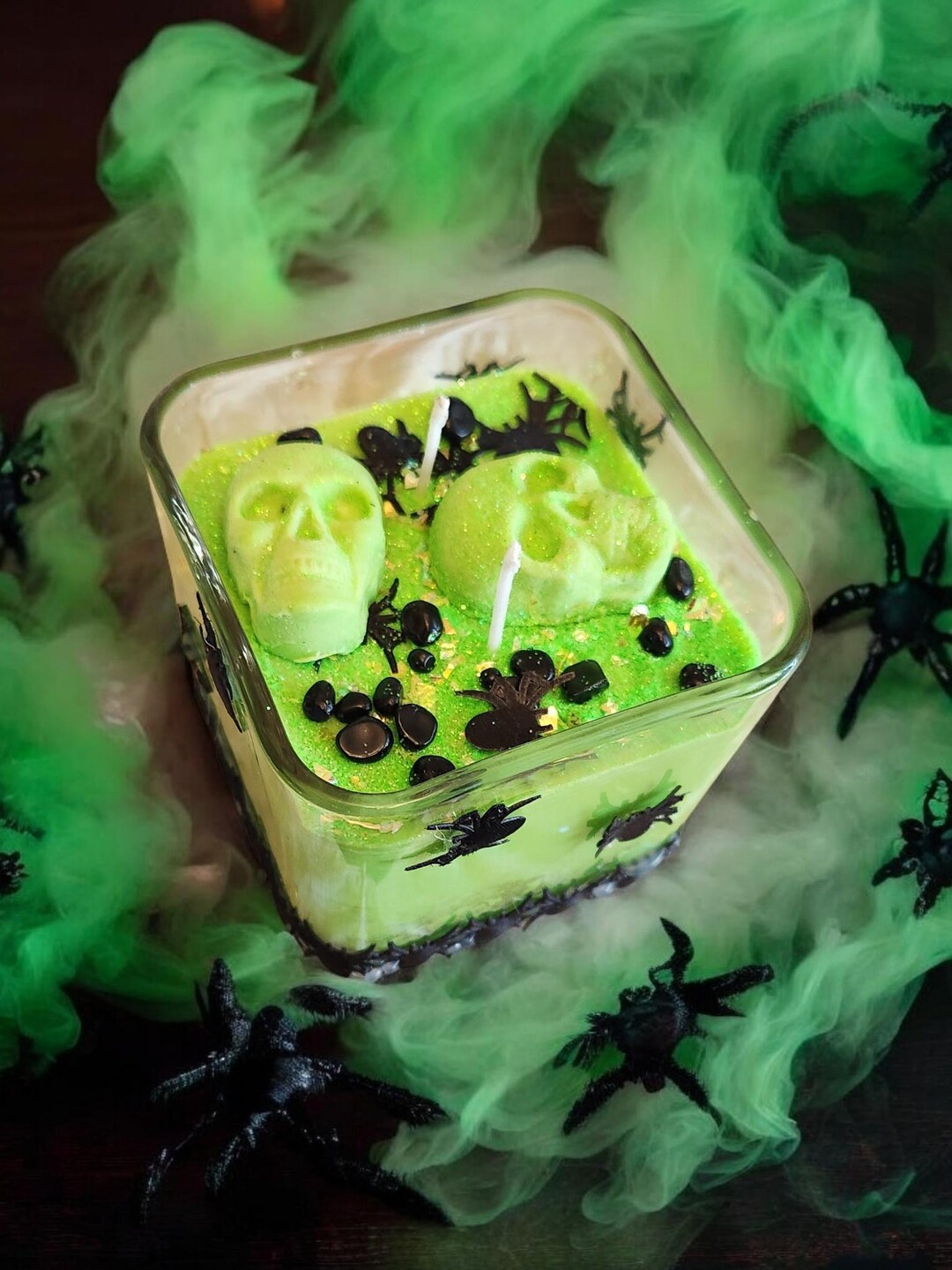 Supernatural Neon Spider Candle Set With Witches Brew Scent. Embrace ...