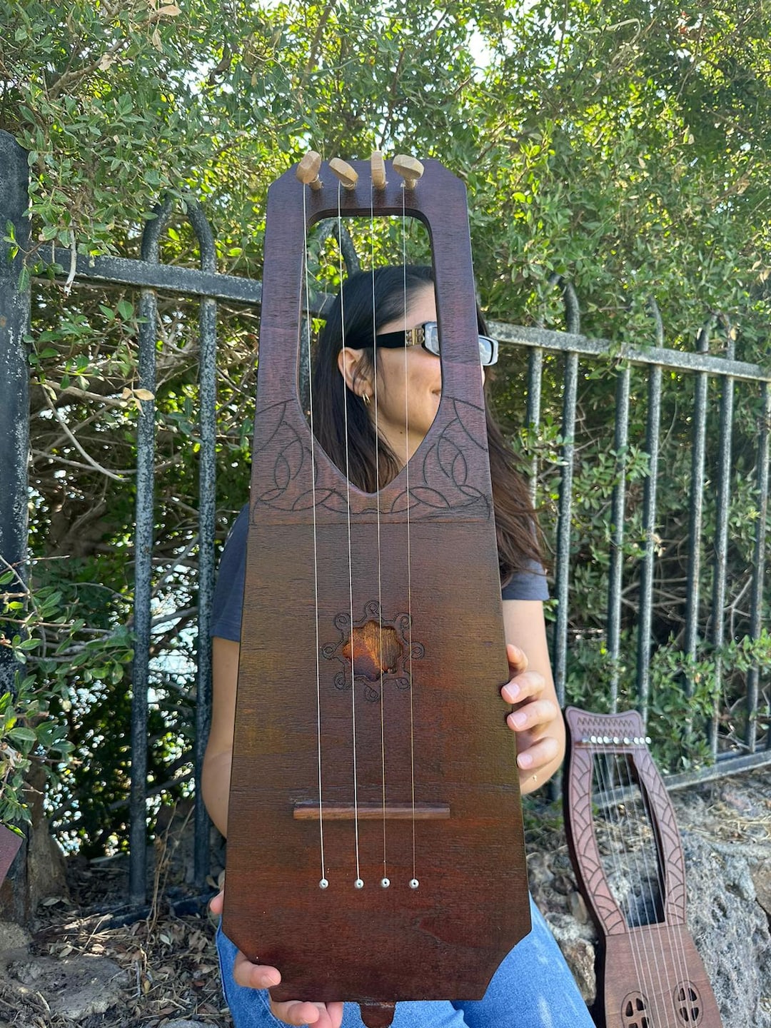 Talharpa Bowed 4 String Gudok Novgorod Lyre Viking Rebec Active ...