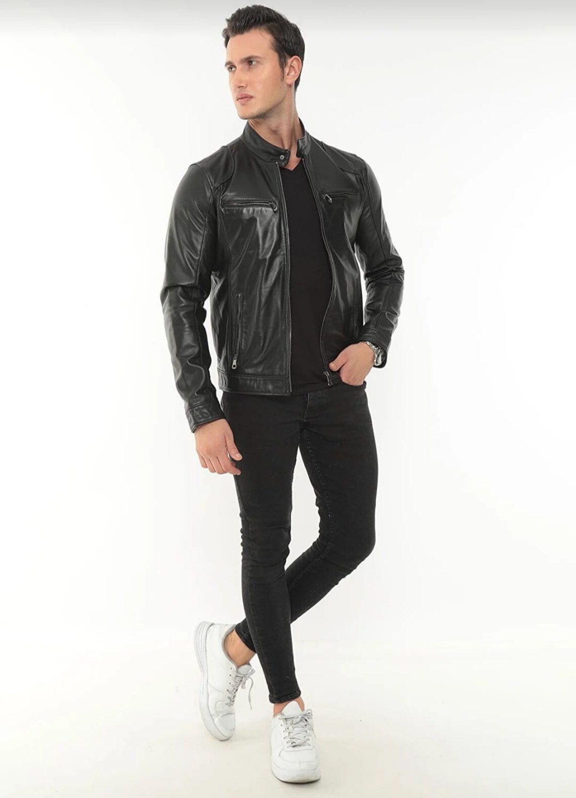 Men's Leather Jacket Great Design ,lightweight and Stylish Designs - Etsy