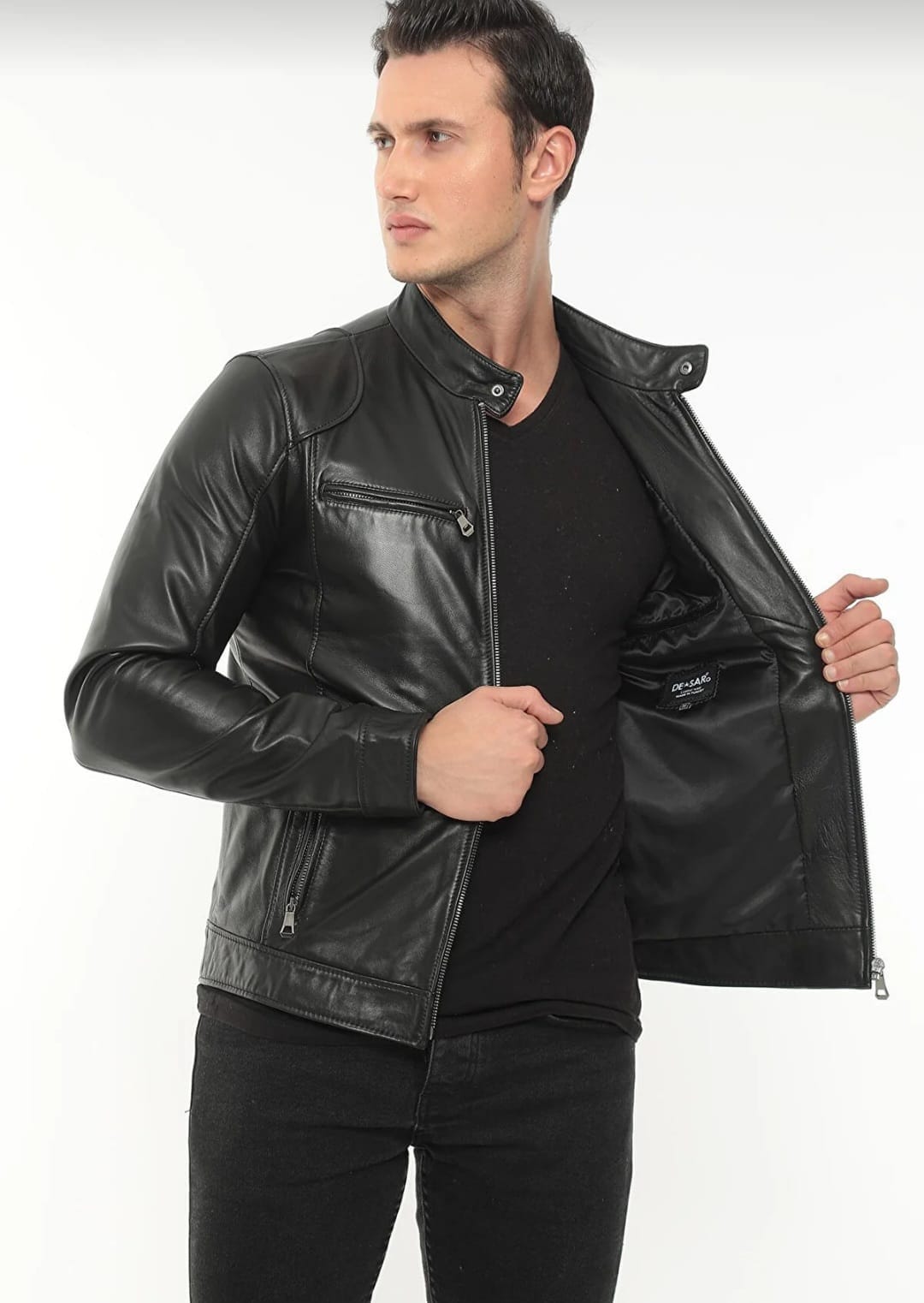 Men's Leather Jacket Great Design ,lightweight and Stylish Designs - Etsy