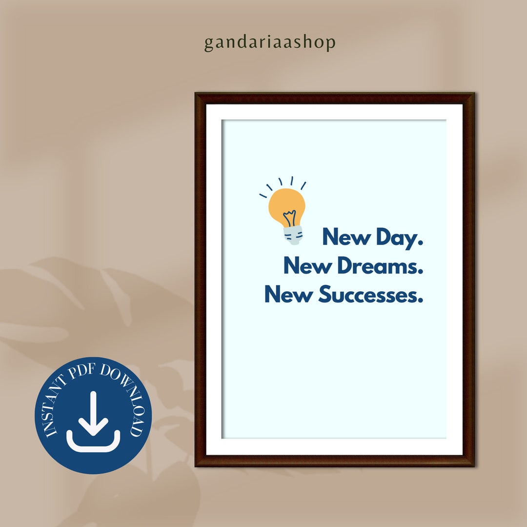 Printable Wall Art Positive Quotes Wall Art, Personal Development Wall ...