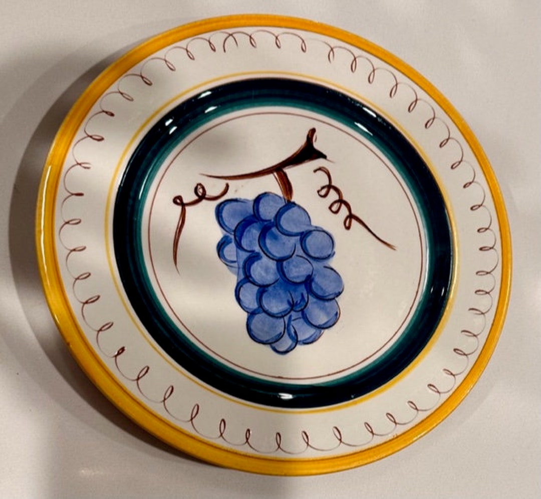 Stangl Pottery Fruit grape Pattern Hand Painted Plate - Etsy