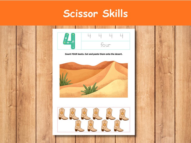 Count, Cut, and Paste Numbers 1–10 – Preschool Math Printable ...