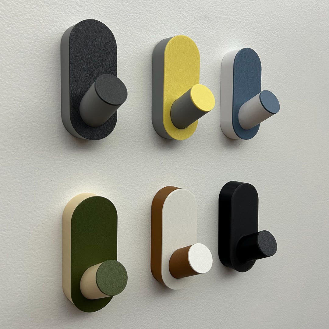Nail Lock Angle Hook – Custom Colors – Strong Wall Hook for Bags, Coats ...