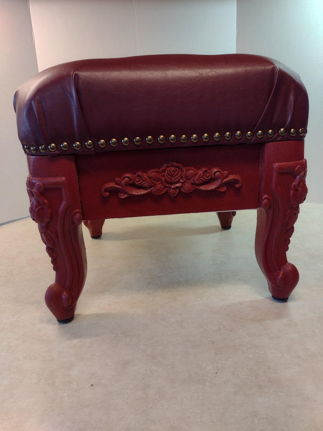 Victorian Style Ottoman - Etsy