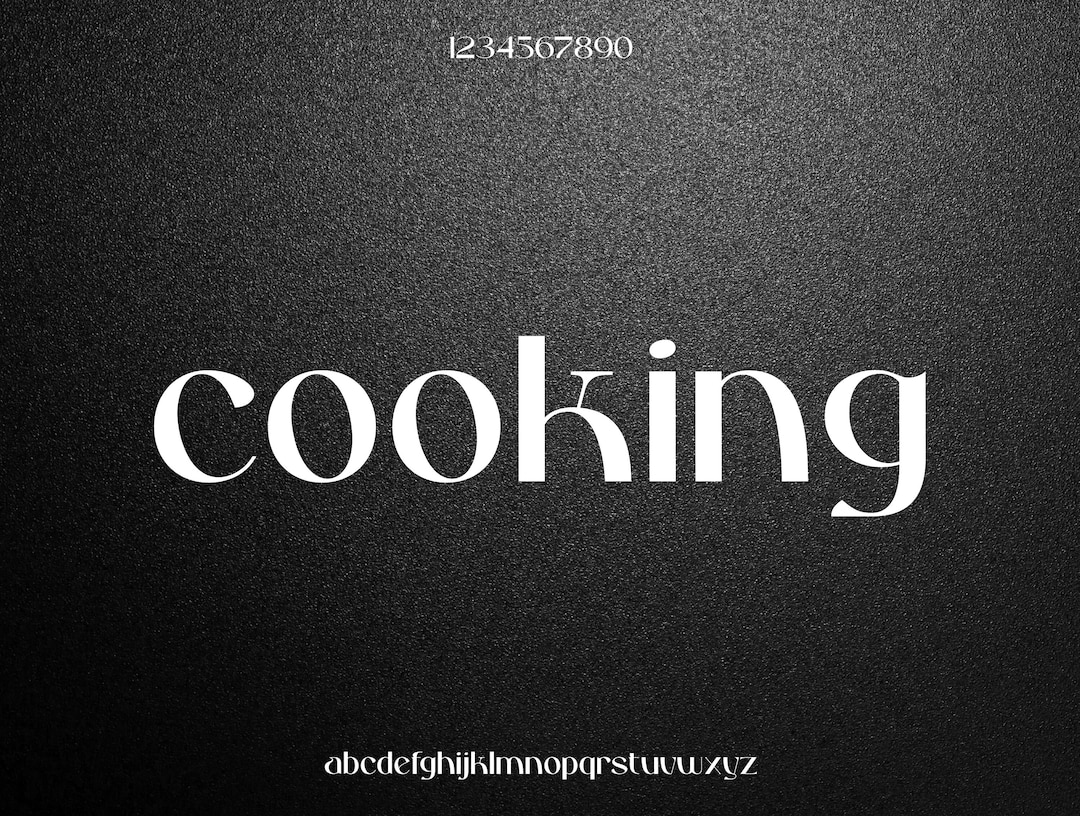 Cooking Font Serif Font Modern Font Boho Font Branding - Etsy
