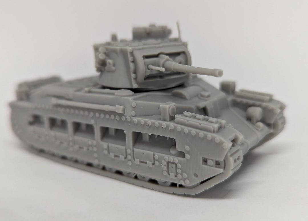 Matilda Mkii Wargamming Tank WW2 Miniature 1:50 Rotatable Turret Wot - Etsy