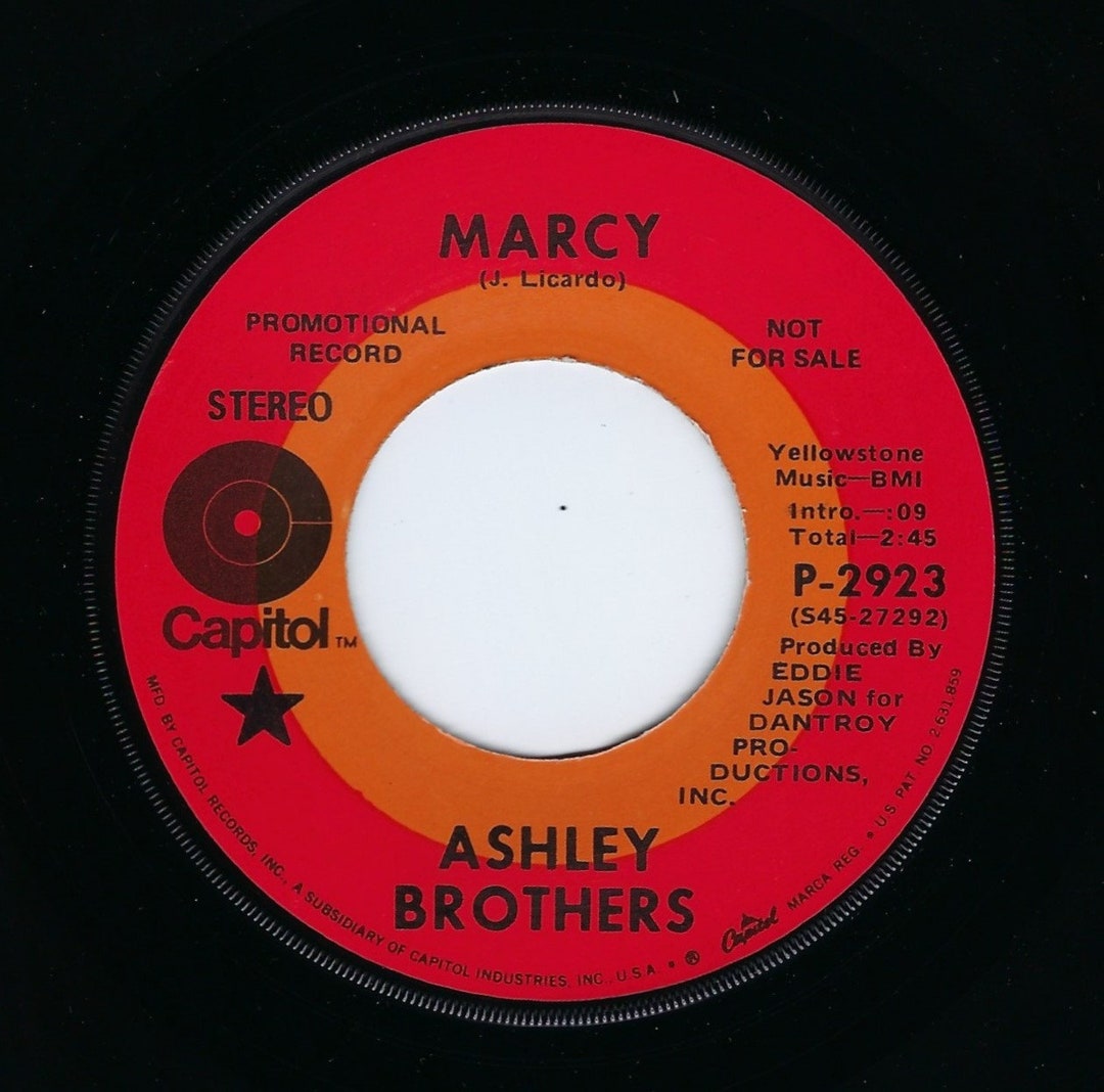 Ashley Brothers “marcy / It’s Been so Long” Promo 45 RPM M- - Etsy