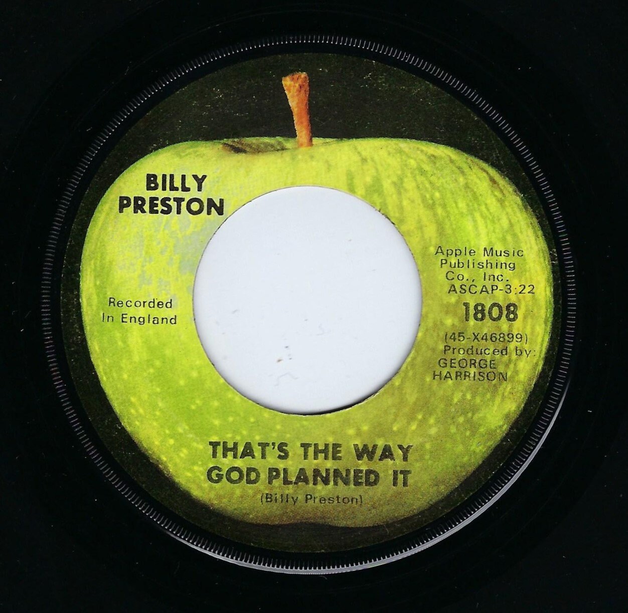 Billy Preston 45 Vinyl Record That's the Way God Planned It / What ...