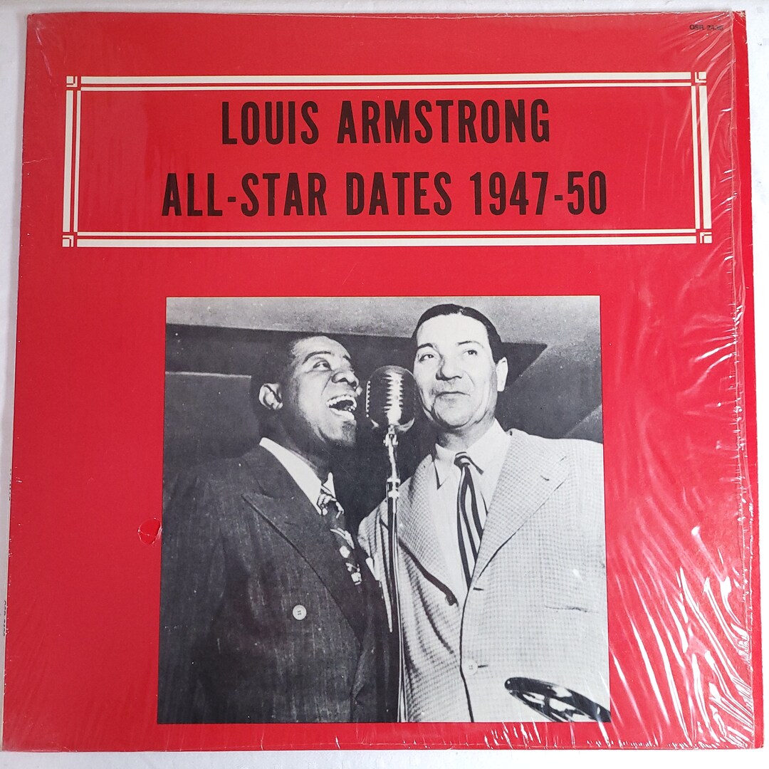 Louis Armstrong LP Vinyl Record All-star Dates 1947-50 - Etsy