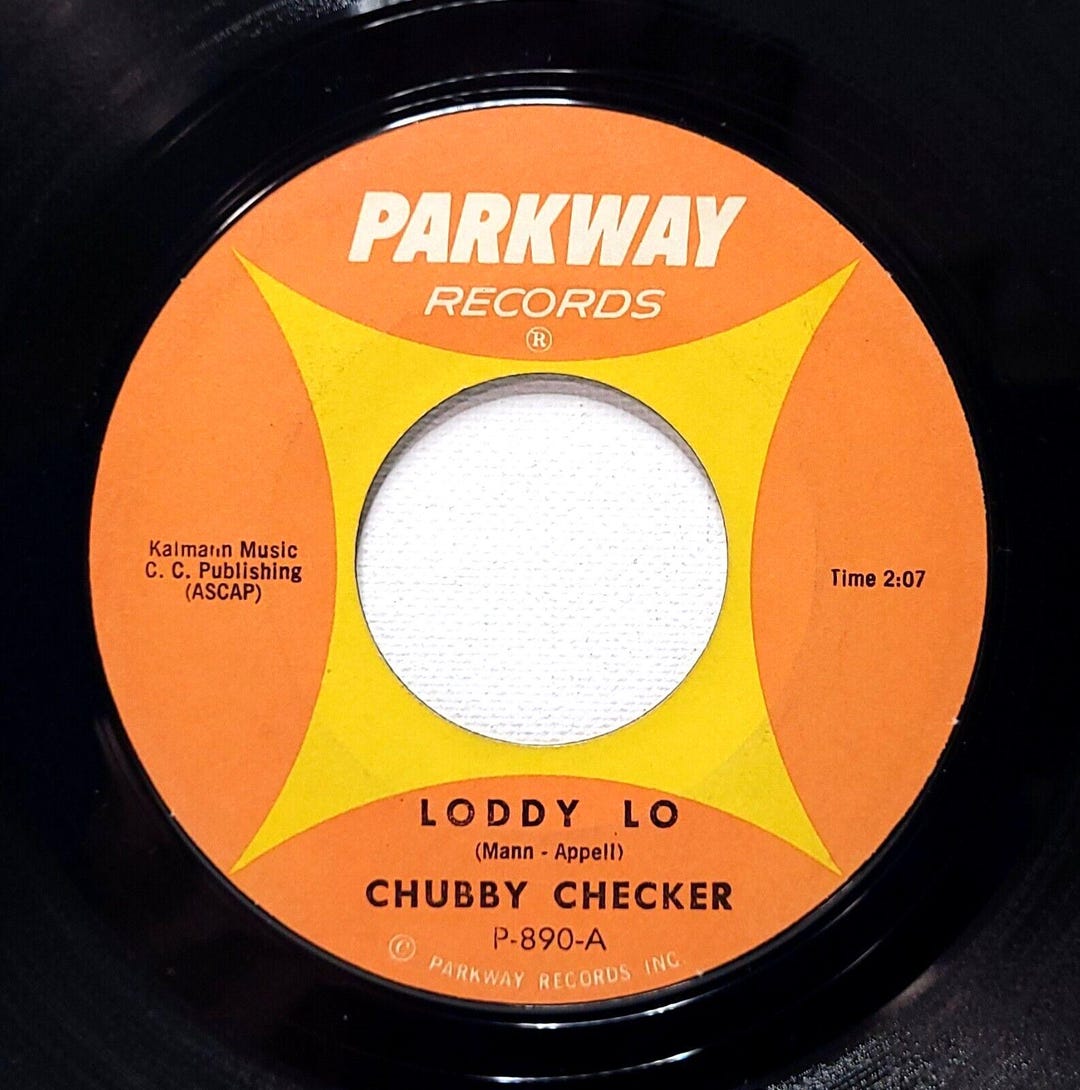 Chubby Checker 45 Loddy Lo / Hooka Tooka on Parkway VG+ R&B, Rock N ...