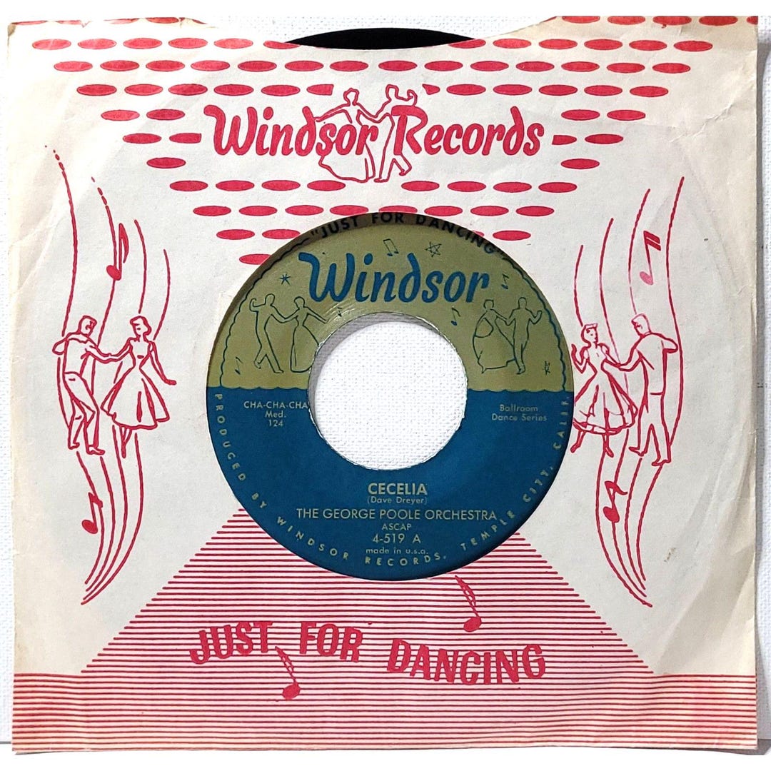 George Poole Orchestra 45 RPM - Cecelia / You Just Want to Cha-cha-cha ...