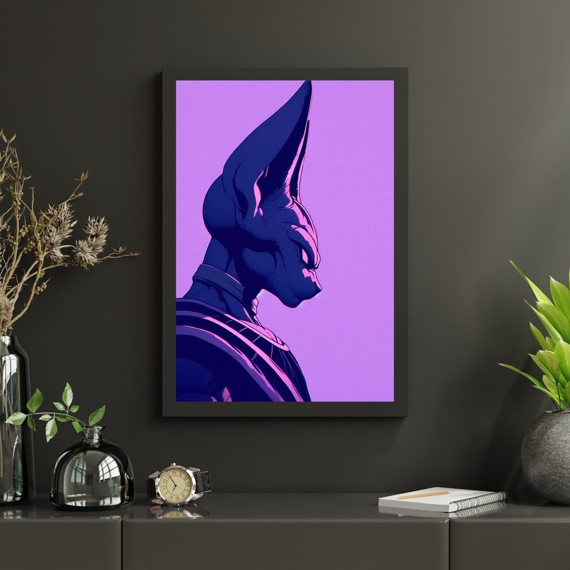Dragon Ball Z Beerus Poster Art Wall Decor Print Bedroom Gift Unframed ...