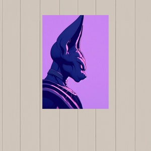 Dragon Ball Z Beerus Poster Art Wall Decor Print Bedroom Gift Unframed ...
