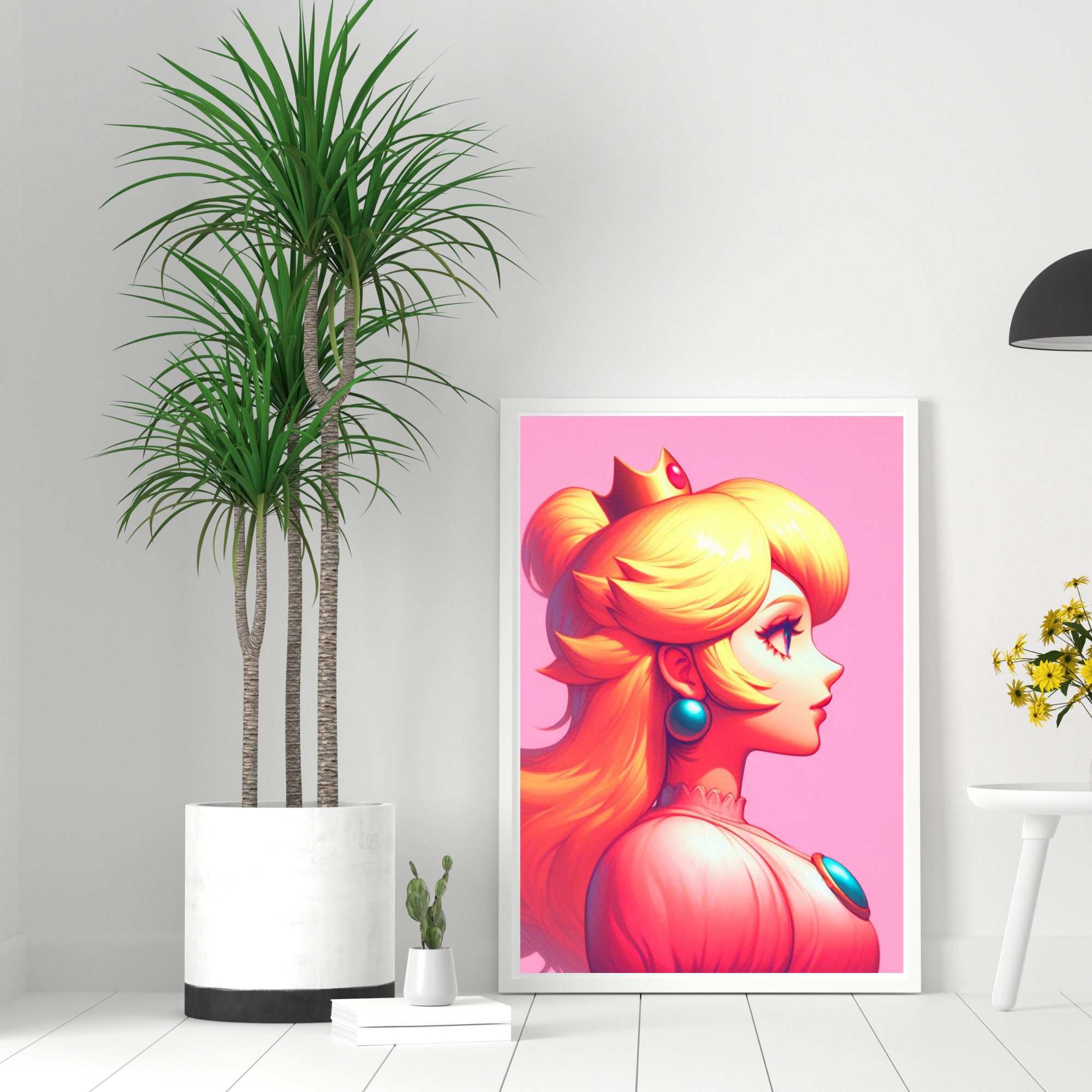 Supermario Princess Peach Poster Art Wall Decor Print Bedroom Gift ...