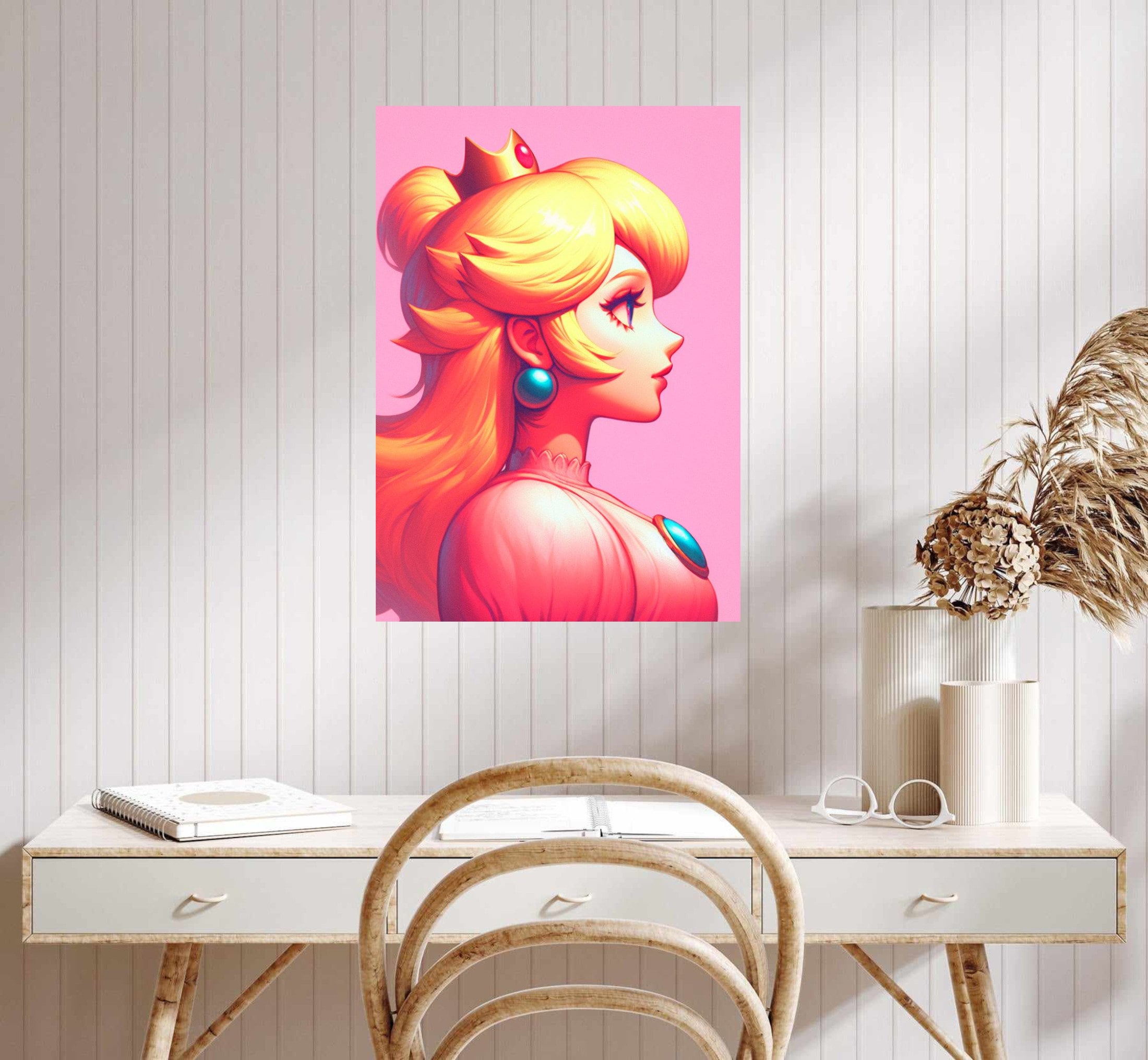Supermario Princess Peach Poster Art Wall Decor Print Bedroom Gift ...